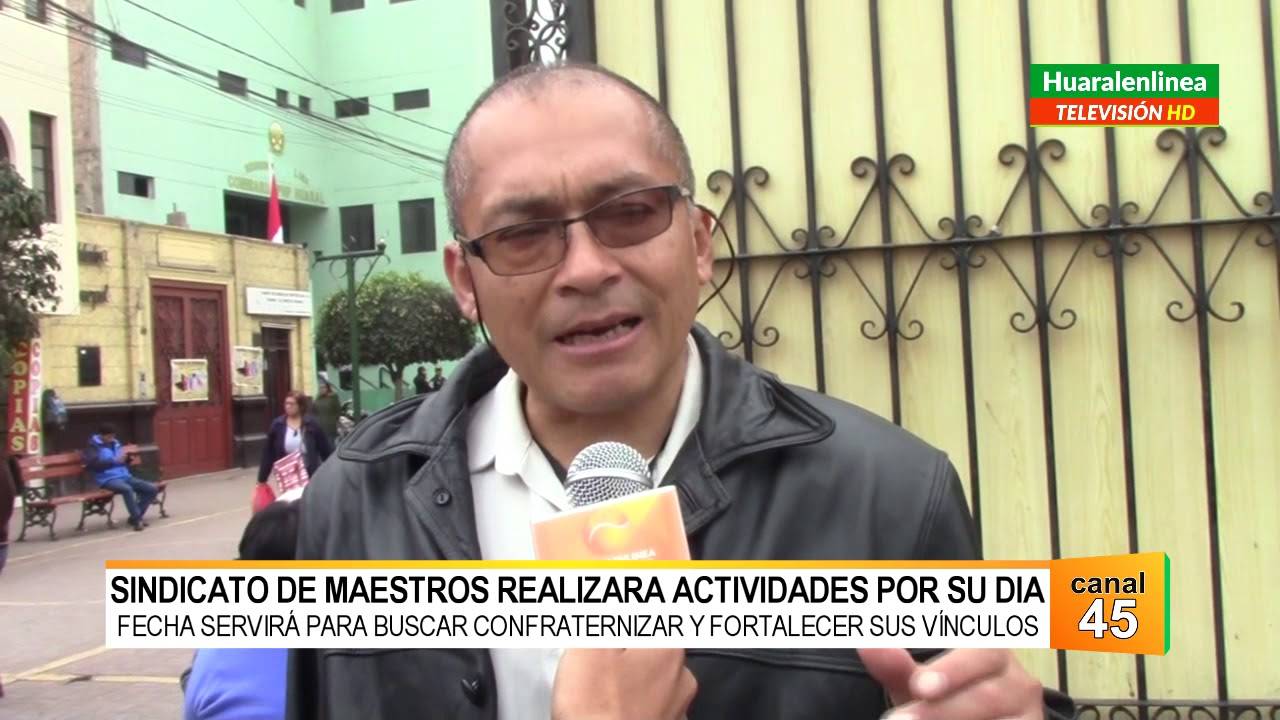 Dirigente magisterial Jaime Buitrón, informó sobre actividades por el ...